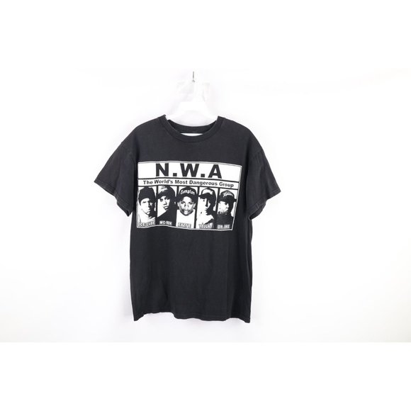 Vintage | Shirts | Vintage 9s Small Faded Nwa Rap Hip Hop Spell Out ...